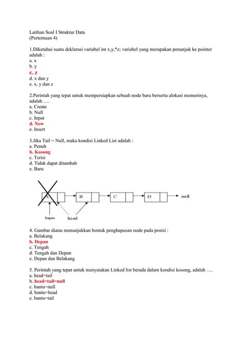 Latihan Soal Struktur Data Docx