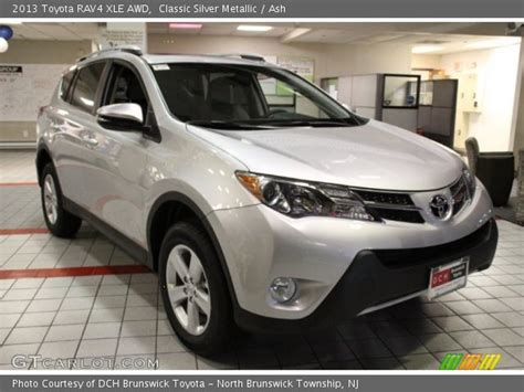 Classic Silver Metallic 2013 Toyota Rav4 Xle Awd Ash Interior