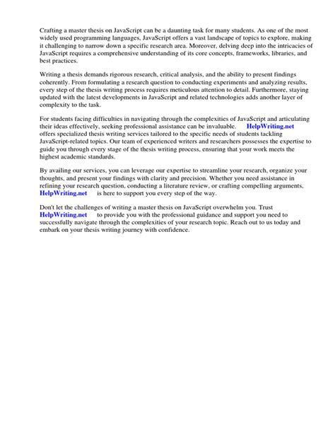 Javascript Master Thesis Pdf Thesis Java Script