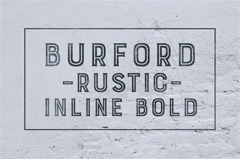 Burford Rustic Inline Bold Download Premium Font