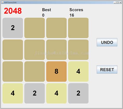 java swing高仿2048游戏代码 代码 最代码