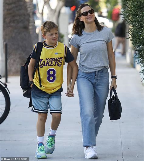 Jennifer Garner Looks In High Spirits While Spending Time With Her Son