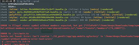 Error In Illegal State Symbol Without Members Expected When Using Aot In 430 · Issue 18170