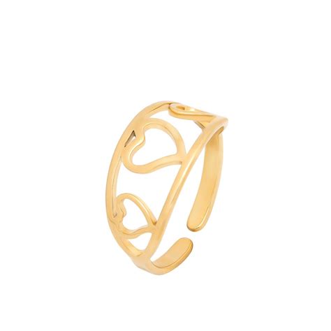 טבעת לבבות אליסה Lo Jewelry