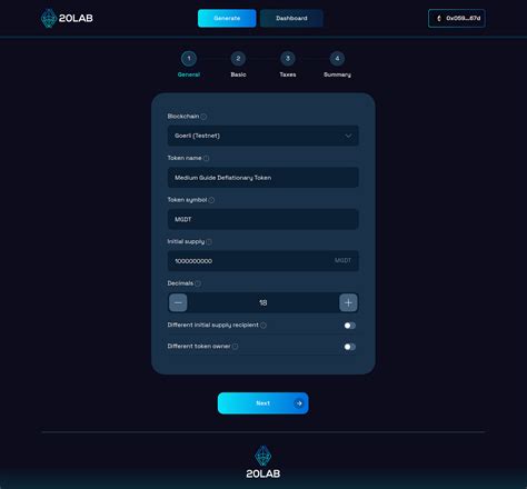 Generating Your First Erc 20 Token On 20labapp By Adam 20lab Medium