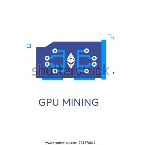 Gpu Mining Vector Icon Stock Vector Royalty Free 771278833 Shutterstock