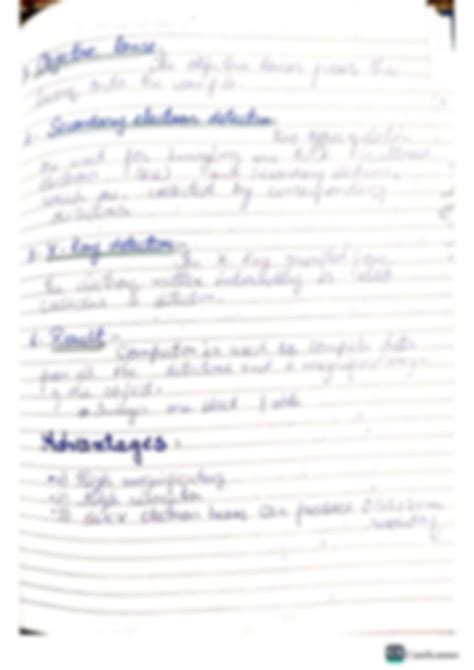 Solution High Quality Explanation Of Electron Microscope Class12