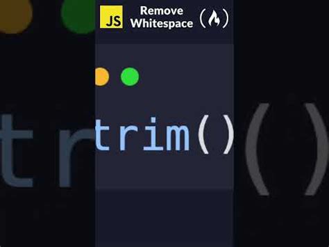 Script Coding Remove Whitespace In JavaScript WHUZZUP