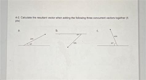 Solved Calculate The Resultant Vector When Adding The Chegg