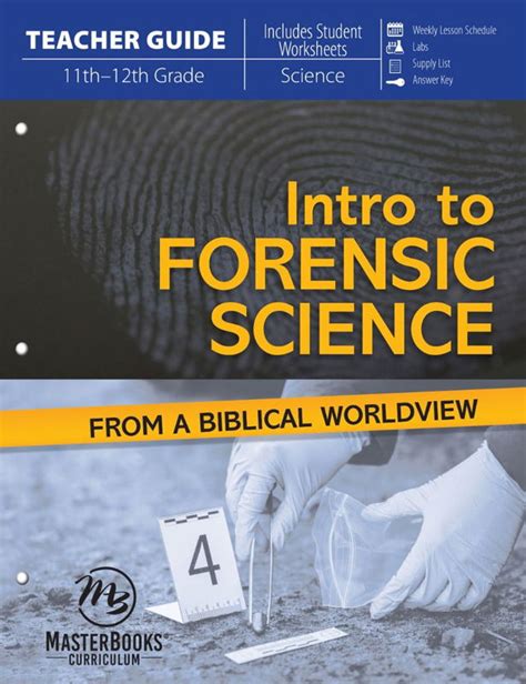 Intro To Forensic Science Teacher Guide Softcover Answers In Genesis