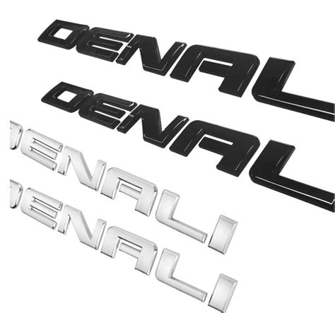 Denali Custom 3d Car Emblems Abs Chrome Metal Monogrammed Car Emblems