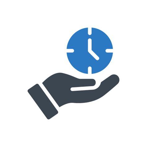 Save Time Generic Blue Icon