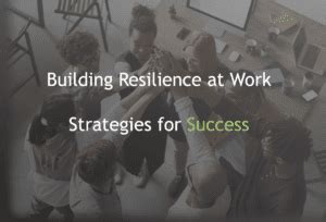Building Resilience At Work Strategies For Success Tick HR