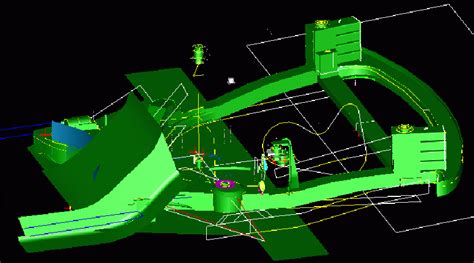 Geometric Constraints Represented By Wire Lines And Planes In A Catia