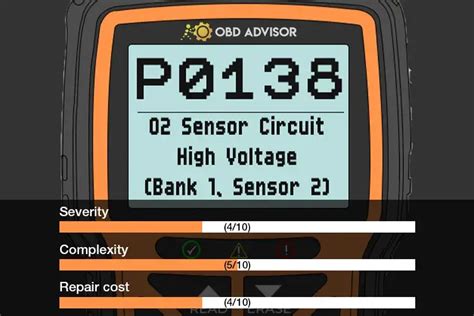 P0138 O2 Sensor Circuit High Voltage Bank 1 Sensor 2 OBD ADVISOR