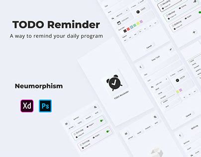 Reminder App UI TODO Reminder Behance
