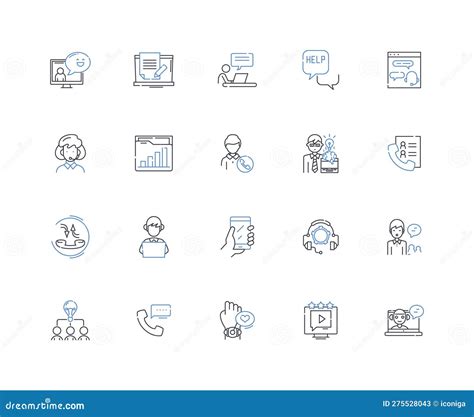 Verbalization Line Icons Collection Expression Articulation Utterance Vocables Enunciation