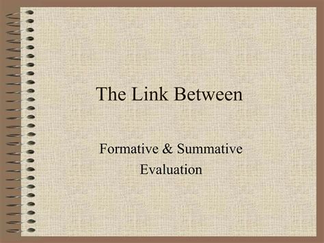 Summative And Formative Assessments Ppt