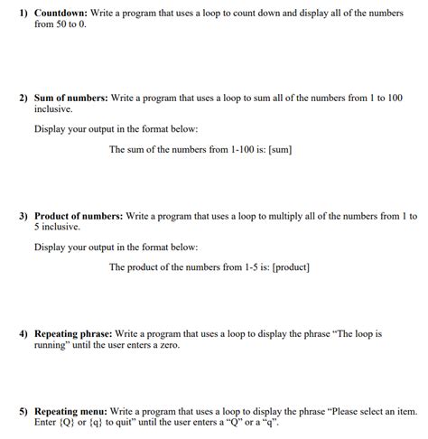 Solved Countdown Write A Program That Uses A Loop To Chegg Com
