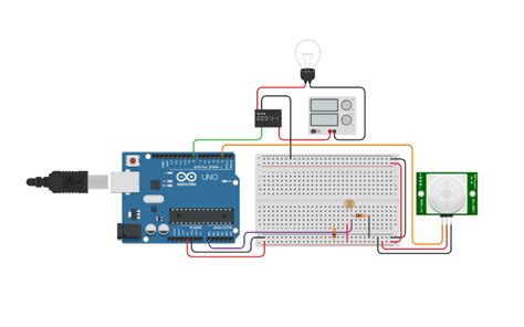 Circuit Design Automatic Light Tinkercad