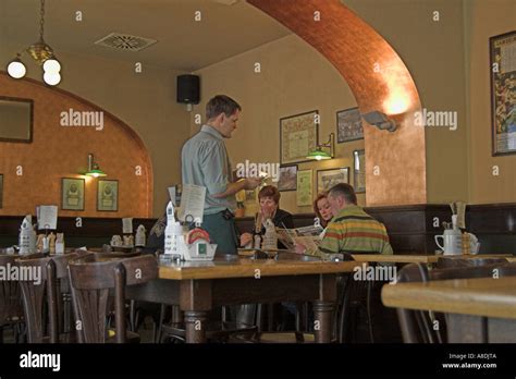 Stock photograph of interior of a typical czech bar restaurant Stock ...