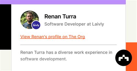 Renan Turra Software Developer At Laivly The Org