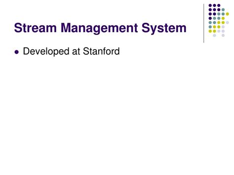 PPT Multimedia Data Stream Management System PowerPoint Presentation ID