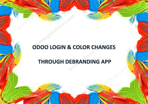 Odoo Login Color Changes Through Debranding Rebranding App Globalteckz