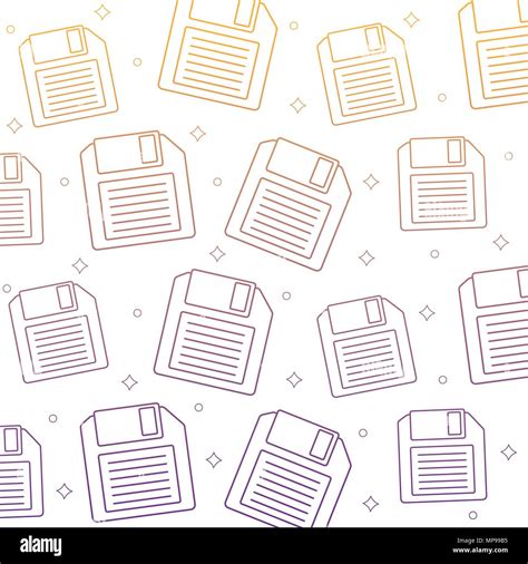 Background Of Diskette Pattern Vector Illustration Stock Vector Image And Art Alamy