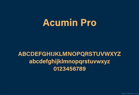 Acumin Pro Font Free Download Ttf Otf Wisabo Fonts