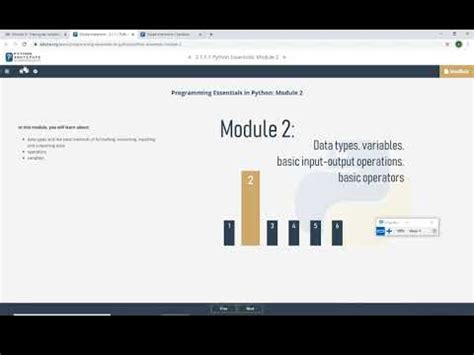 PCAP Programming Essentials In Python Module YouTube