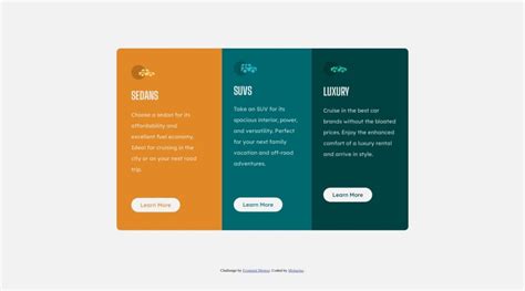 Frontend Mentor 3 Column Preview Card Using Css Flex Box Coding