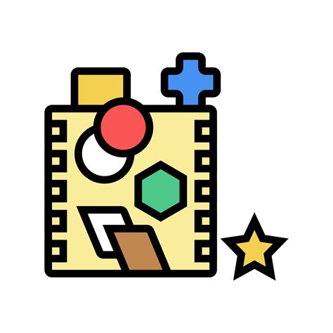 Shape Sorting Color Icon Vector Illustration 10190550 Vector Art At Vecteezy