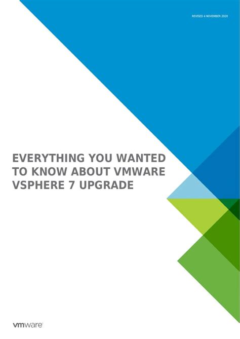 Pdf Everything You Wanted To Know About Vmware Vsphere 7 Upgrade · Everything You Wanted To