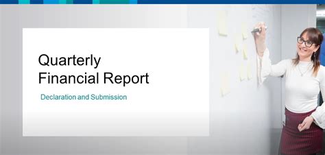 Quarterly Financial Report Declaration And Submission Australian Government Department Of