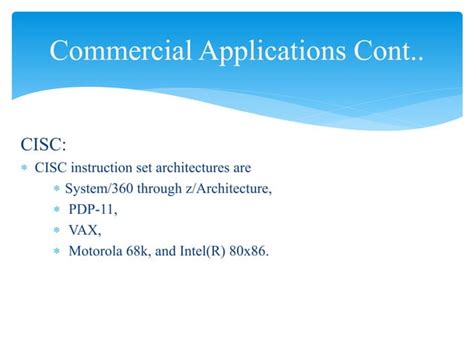 Cisc And Risc Architecture Pptx