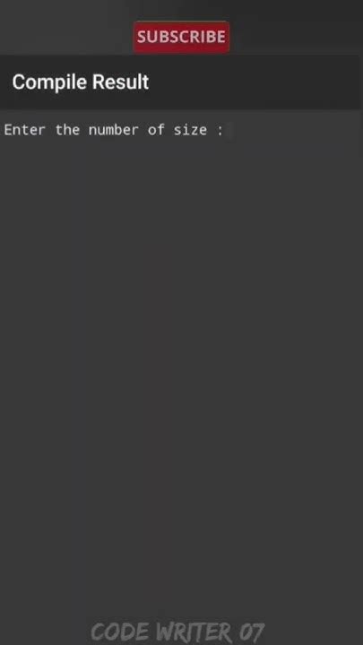 Normal C Pattern Program Tutorial Video 💯🧠 Codewriter07 Coding Youtubeshorts