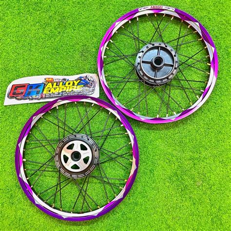 💥rim alloy pyramid purple hub cnc lidi black pnp motor ex5 dream 💥