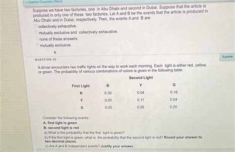 Solved Suppose We Have Two Factories One In Abu Dhabi And