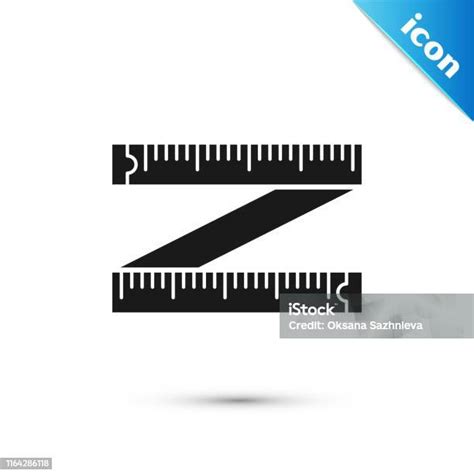 흰색 배경에 격리 된 검은 색 테이프 측정 아이콘입니다 측정 테이프 벡터 일러스트레이션 개념에 대한 스톡 벡터 아트 및 기타 이미지 Istock