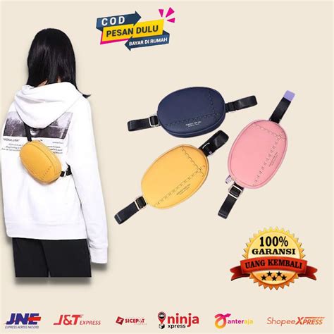 Jual Free T Tas Kantong Tote Bag Selempang Slempang Slingbag Mini Waistbag Import Semi Kulit