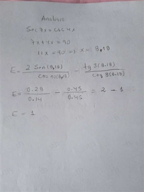 solved 3 si sec 7x csc 4x calcular e 2senx cos 10x tg3x ctg8x a