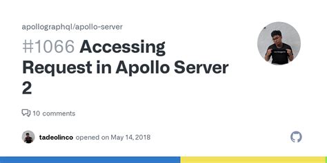 Accessing Request In Apollo Server 2 · Issue 1066 · Apollographql