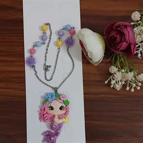 خرید و قیمت جعبه کادو باکس هدیه دخترانه ست پری دریایی شامل گردنبند