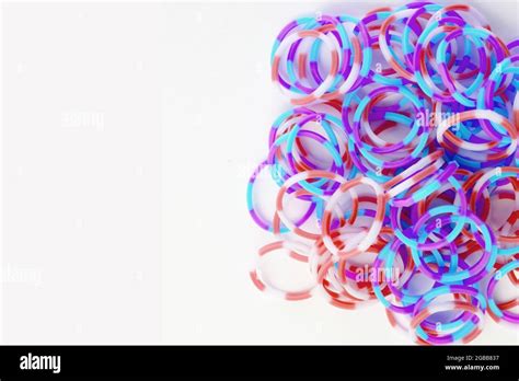 Color Rubber Band Isolated White Background Stock Photo Alamy