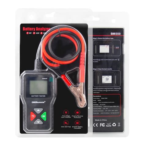 BM550 6V 12V 24V 3 In 1 Battery Tester Analyzer Battery Life Detector