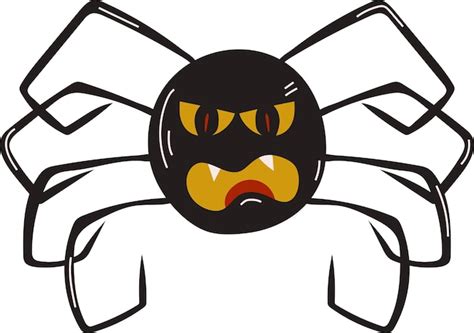 할로윈 거미 그래픽 일러스트 프리미엄 벡터