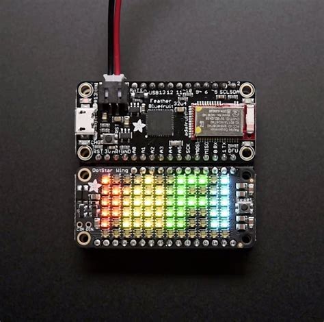 Adafruit Dotstar Featherwing 6 X 12 Rgb Leds