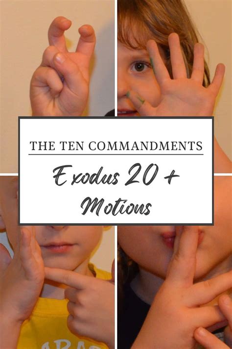 The Ten Commandments Exodus 20 Motions Artofit