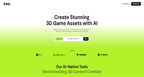Meshy 3d Generator Ai Tool Top Ai Tools